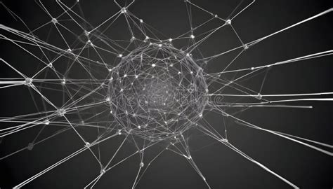 A Black And White Image Of A Network Of Interconnected Lines