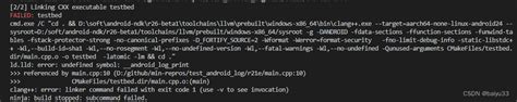 Undefined Reference To Android Log Print Android Studio Cmake Ld Error Undefined Symbol Csdn