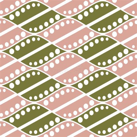 Seamless Vector Abstract Pattern Symmetrical Geometric Repeating Background With Decorative