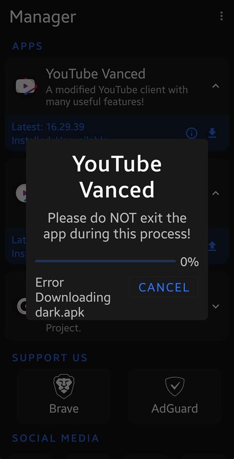 Unable To Install Youtube Vanced Music · Issue 639 · Teamvanced