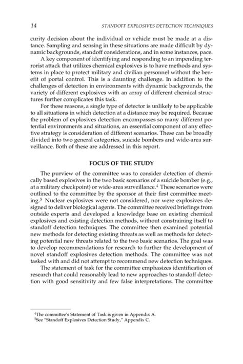1 Introduction Existing And Potential Standoff Explosives Detection Techniques The National