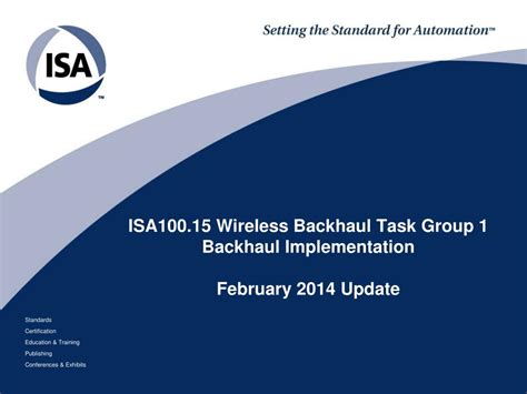 Ppt Isa10015 Wireless Backhaul Task Group 1 Backhaul Implementation