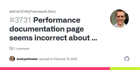 Performance Documentation Page Seems Incorrect About A Lack Of Adding