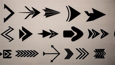 Arrow Icon 20 Set Arrow Cursor Collection Different Arrow Signs