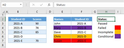 Excel Conditional Formatting