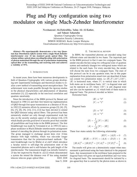 Pdf Plug And Play Configuration Using Two Modulator On Single Mach