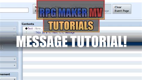 rpg maker mv tutorial messages youtube