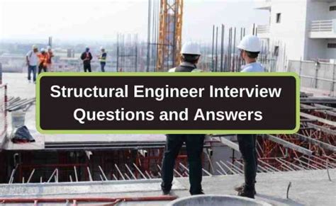 Structural Engineer Interview Questions And Answers