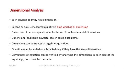 Units Dimensions And Errors PPT
