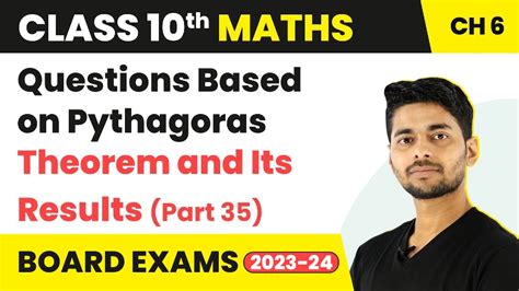 questions based on pythagoras theorem and its results part 35 class