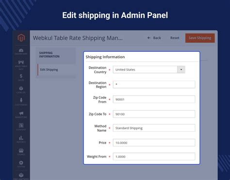 Magento Multi Shipping Method With Price Range And Zip Range WebKul