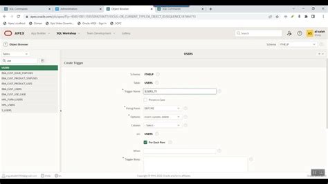 Create Trigger On Table Users Youtube