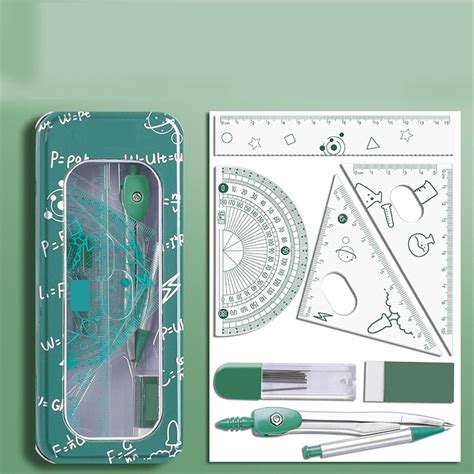 Aoyunhp Compass And Protractor Set Drafting Drawing Compass And Protractor Set For Geometry