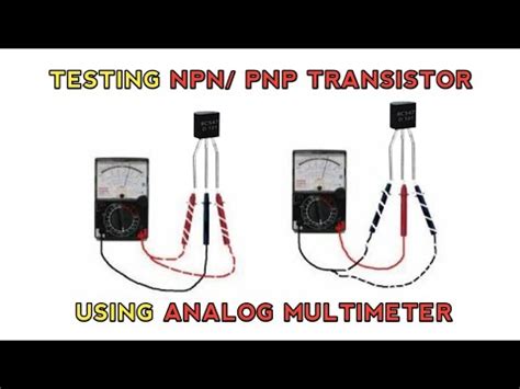 How To Test Npn Pnp Transistor Using Analog Multimeter YouTube