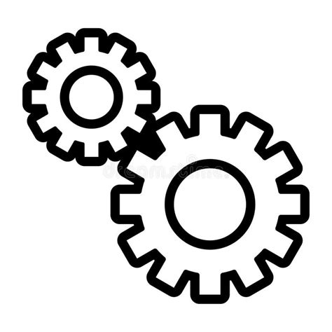 setting line icon stock vector illustration of industry 270455287