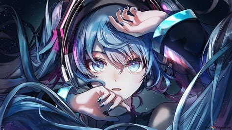 Hatsune Miku Vocaloid Girl 4k Wallpaper Download