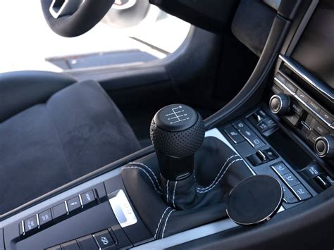 Gear Knob With Leather Shift Boot 6 Speed Porsche 981 718 Boxster