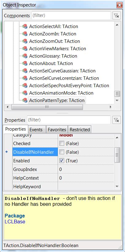 Main Menu Item Is Automatically Disabled In Lazarus Application Developers Notes