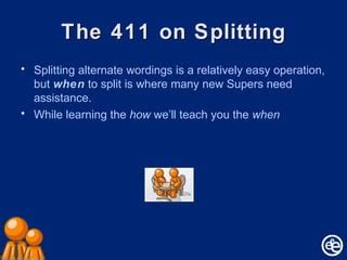 Splitting Alternate Wordings On Answers Com PPT
