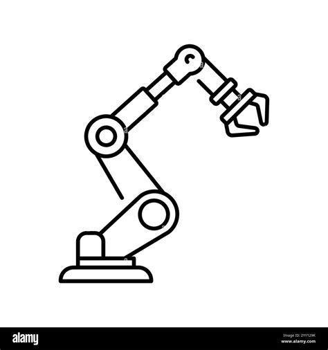 Manipulator Black Line Icon Vector Isolated Element Editable Stroke