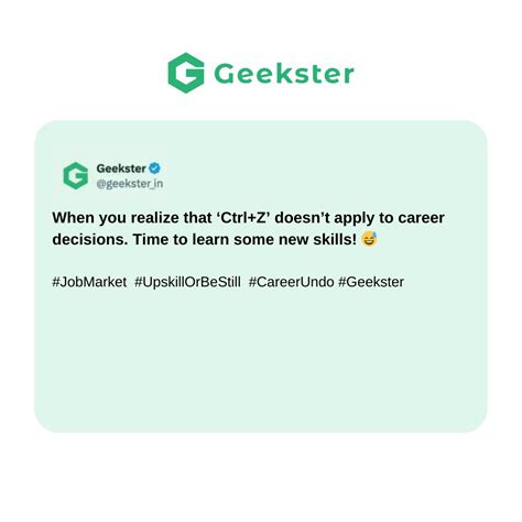 Geekster On Linkedin Geekster Upskillorbestill Careergrowth Futureready