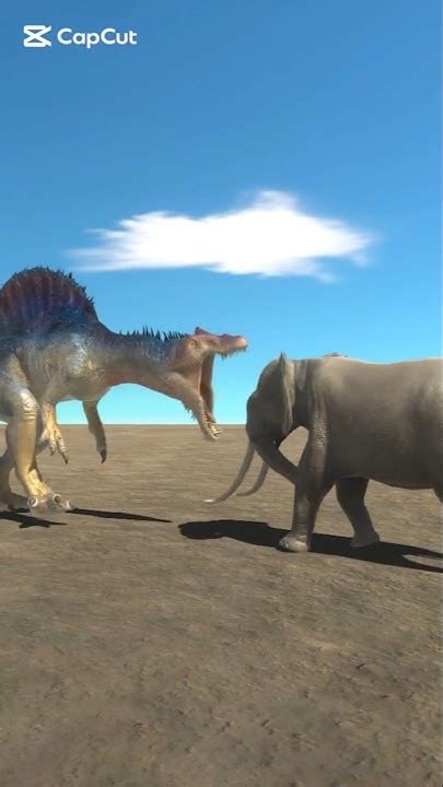 Spinosaurus Vs Elephant Foryou Shortvideo Youtube