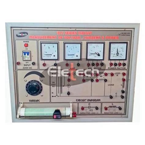 Rlc Series Circuit Measurement Of Voltage Current And Power At ₹ 24000 Electrical Lab Equipment