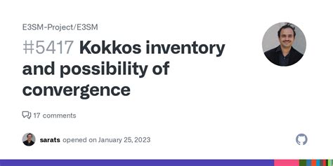 kokkos inventory and possibility of convergence · issue 5417 · e3sm