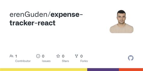 GitHub ErenGuden Expense Tracker React