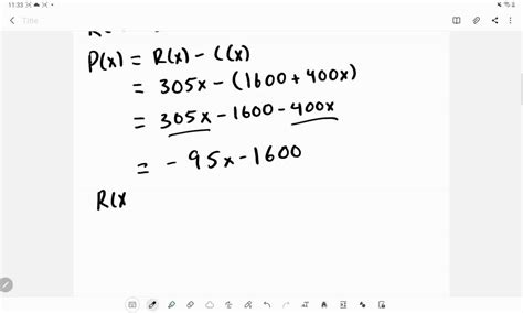 SOLVED Modeling Cost Revenue And Profit Analysis A Firm Will Break Even No Profit And No