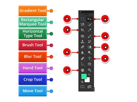 รู้จักเครื่องมือในโปรแกรม Adobe Photoshop Cs6 Diagrama Con Etiquetas