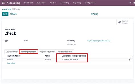 How To Handle Post Dated Cheque In Odoo 15