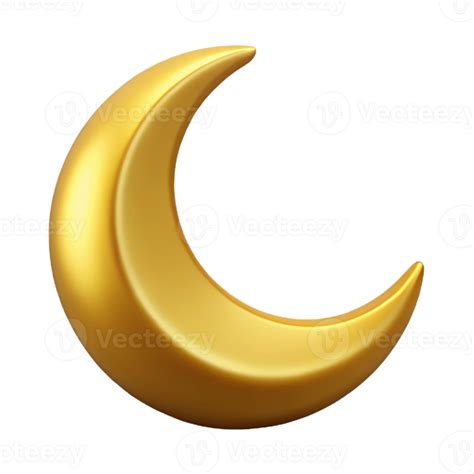 Mysterious Hypnotic Clean Lines Create A Scalable Crescent Moon Flat Gold Minimal Design With