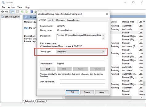 Change The Startup Type To Automatic