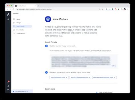 Getting Started Guide Ionic Portals