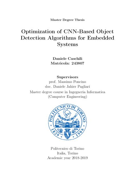 Chapter10optimizing Cnn Based Object Detection Algorithms On