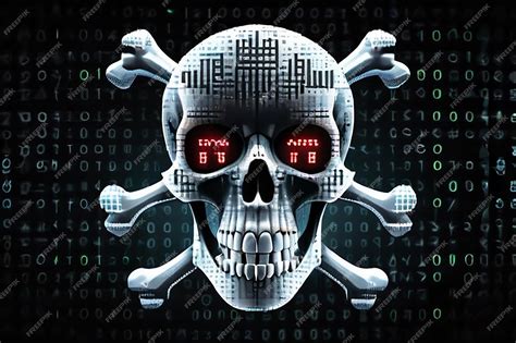 premium photo internet security and malware concept illustration a