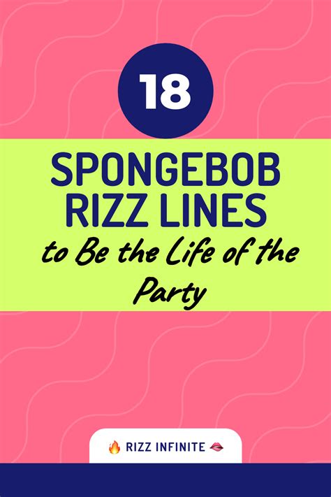 18 Spongebob Rizz Lines To Be The Life Of The Party Rizz Infinite