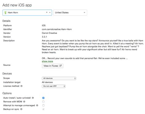 deploying store apps for ios macos and android cisco meraki