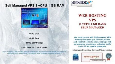 VCPU GB RAM Web Hosting Self Managed VPS Service At Pack Per Month Onwards In Kolkata