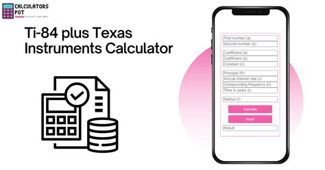 Ti 84 Plus Texas Instruments Calculator Calculatorspot
