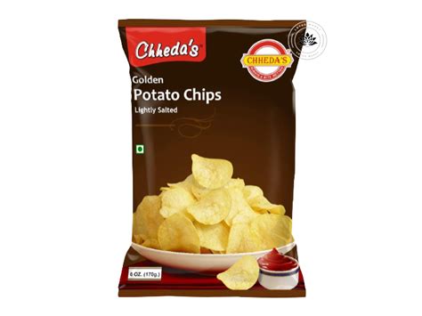 Chhedas 170 G Golden Potato Chips Lotus Markt