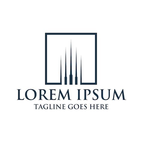 집 아파트 로고 디자인 프리미엄 벡터