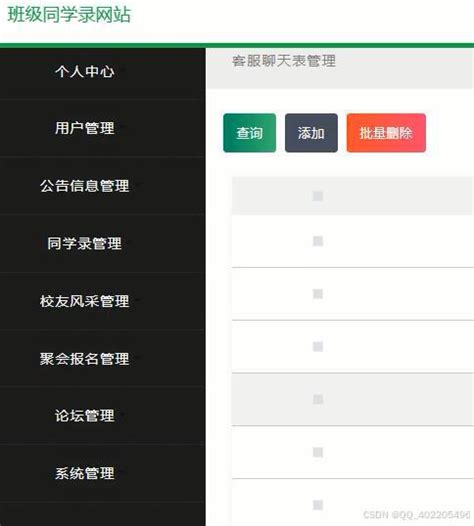 Springboot Javaweb班级同学录聚会报名网站 Csdn博客