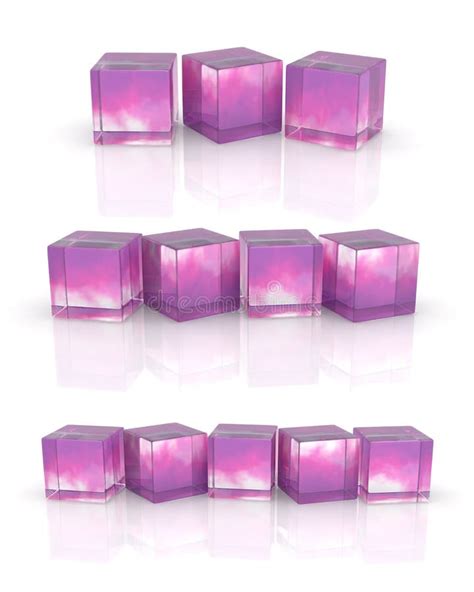 Glass Cube Stock Illustration Illustration Of Refractive 48206772