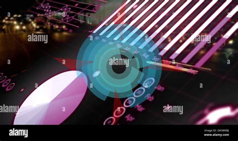 Image Of Scope Scanning And Data Processing Over Globe Business Data Processing Connection
