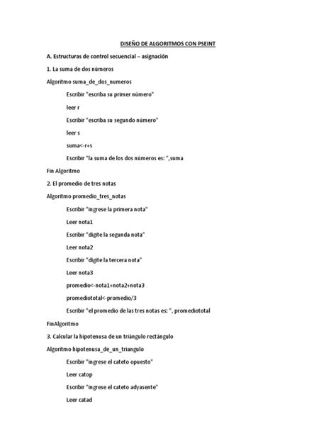 Diseño De Algoritmos Con Pseint Descargar Gratis Pdf Algoritmos Número Primo