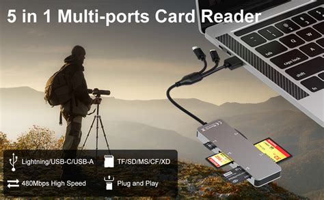 Sd Tf Ms Cf Xd Card Reader Memory Stick Pro Duo Adapter Multi Memory Card Reader Supports