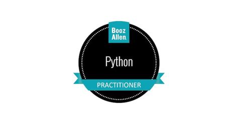 Vignesh Iyer On Linkedin Python Practitioner Was Issued By Booz Allen