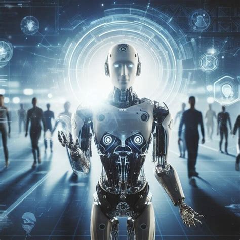 Premium Ai Image Futuristic Robot Artificial Intelligence Enlightening Ai Technology Concept